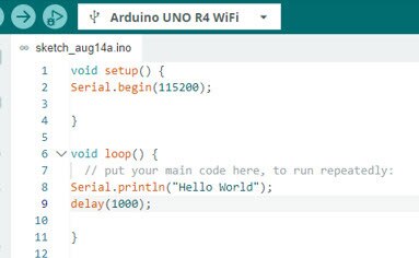 QuickStart Guide: Running Your First Code on Arduino Uno R4